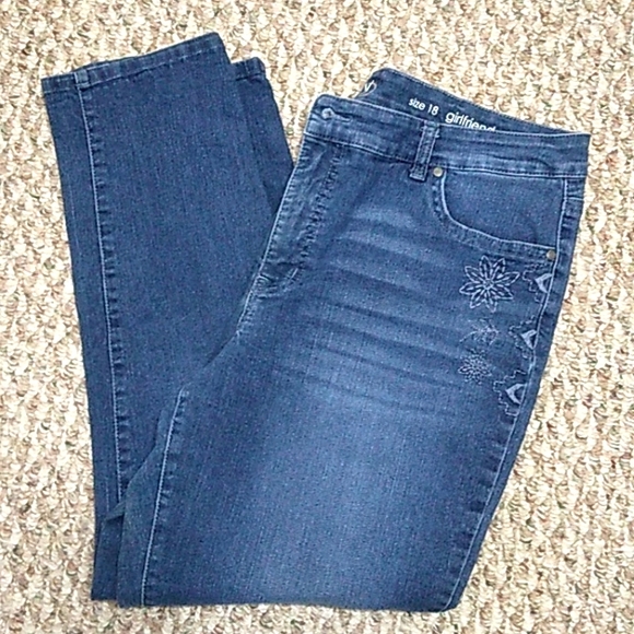 new directions | Jeans | New Directions Girlfriend Embroidered Jeans ...